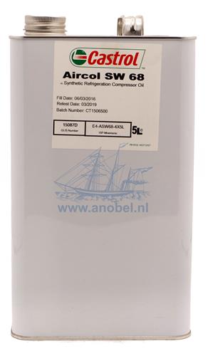 Castrol Aircol SW 68 5ltr - Castrol Aircol - A.Nobel & Zn. Zwijndrecht