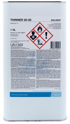 Sigma Thinner 20-05 5 ltr UN1300 - A.Nobel & Zn. Zwijndrecht