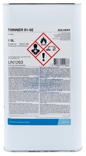 Sigma Thinner 91-92 5 ltr UN1263 - A.Nobel & Zn. Zwijndrecht